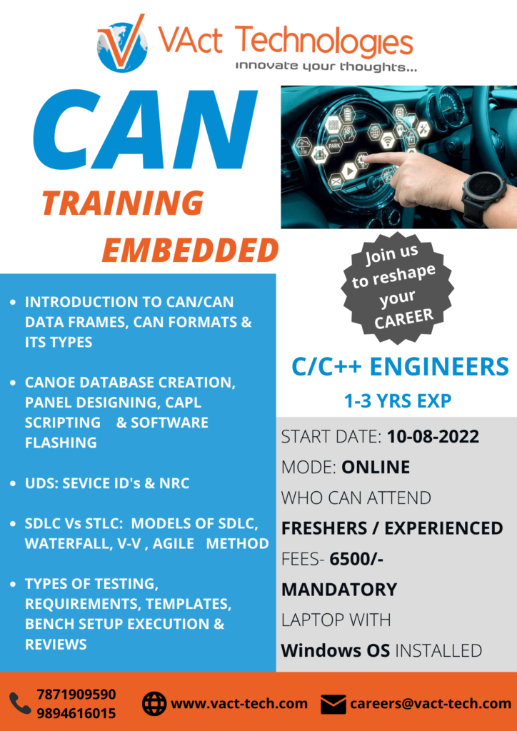 VAct Technologies | Embedded Training in Chennai | Vact