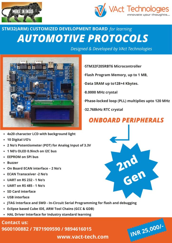 STM32F205 Development Board | VAct Technologies